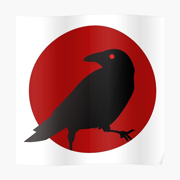 "Evil crow logo" Poster for Sale by Random--Designs | Redbubble