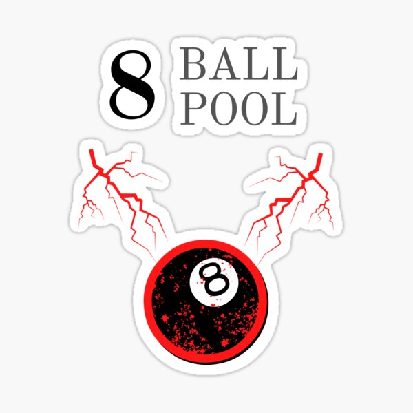 "8 ball pool" Sticker for Sale by ChachiArts | Redbubble