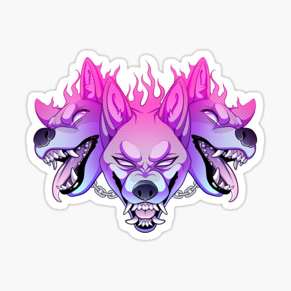 "Cerberus" Sticker for Sale by feralfane | Redbubble