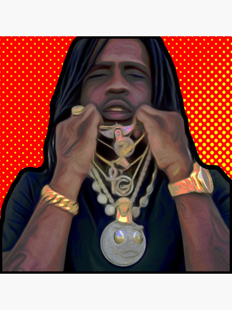 "Chief Keef Cartoon" Sticker for Sale by GabinNero | Redbubble