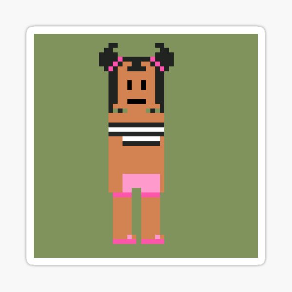 "Pixel Katie" Sticker for Sale by Elskamo-Ron | Redbubble