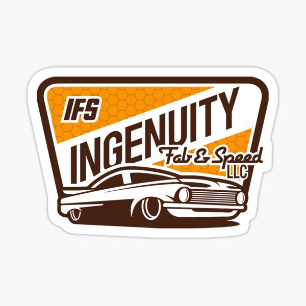 "Ingenuity Fab & Speed " Sticker for Sale by 10350Apparel | Redbubble