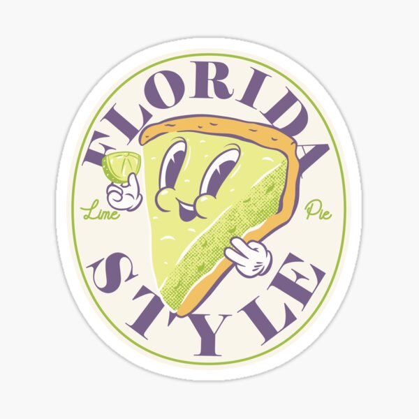 "Key Lime Pie | Florida Style | Florida State Food" Sticker for Sale by ...