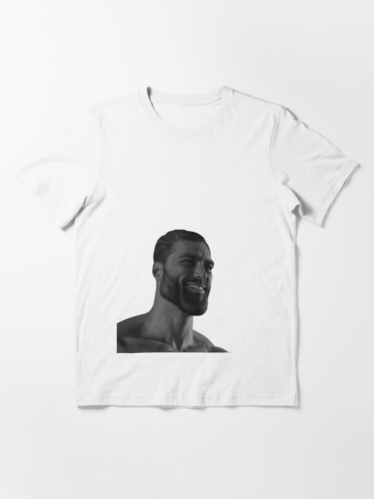 "Gigachad meme smiling face" T-shirt for Sale by Kunlesart | Redbubble ...