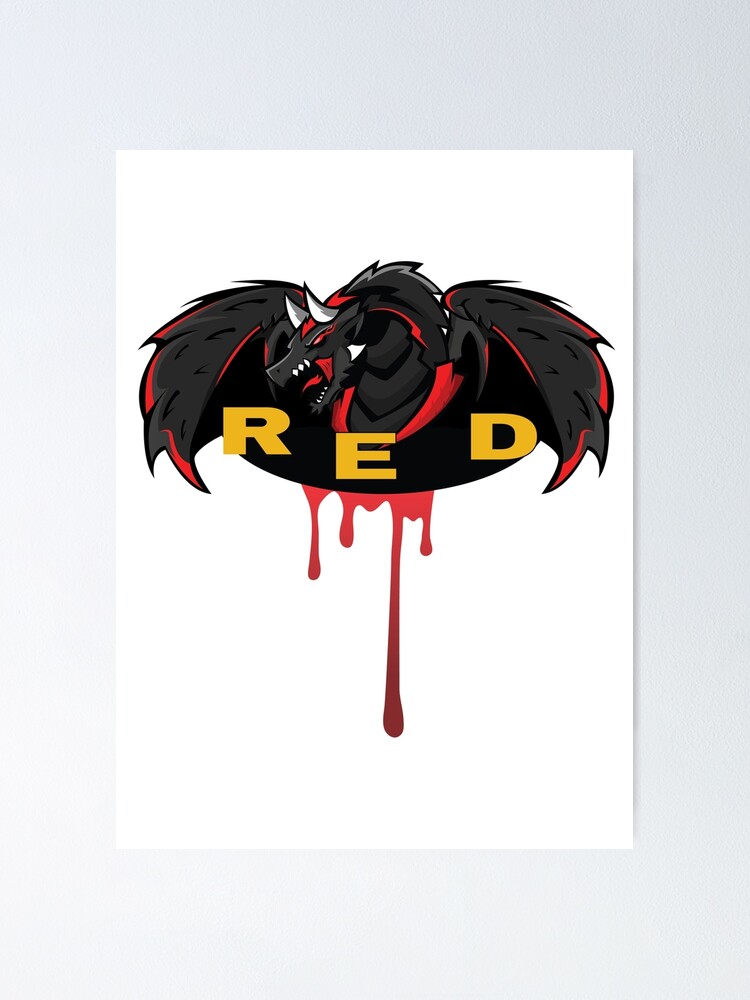 "Red Demon's Bleed Red" Poster for Sale by Agent51Digital | Redbubble