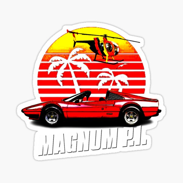 "Magnum pi" Sticker for Sale by Esadamara | Redbubble