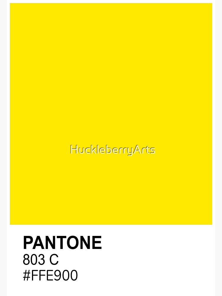 "Neon Yellow Pantone" Sticker for Sale by HuckleberryArts | Redbubble