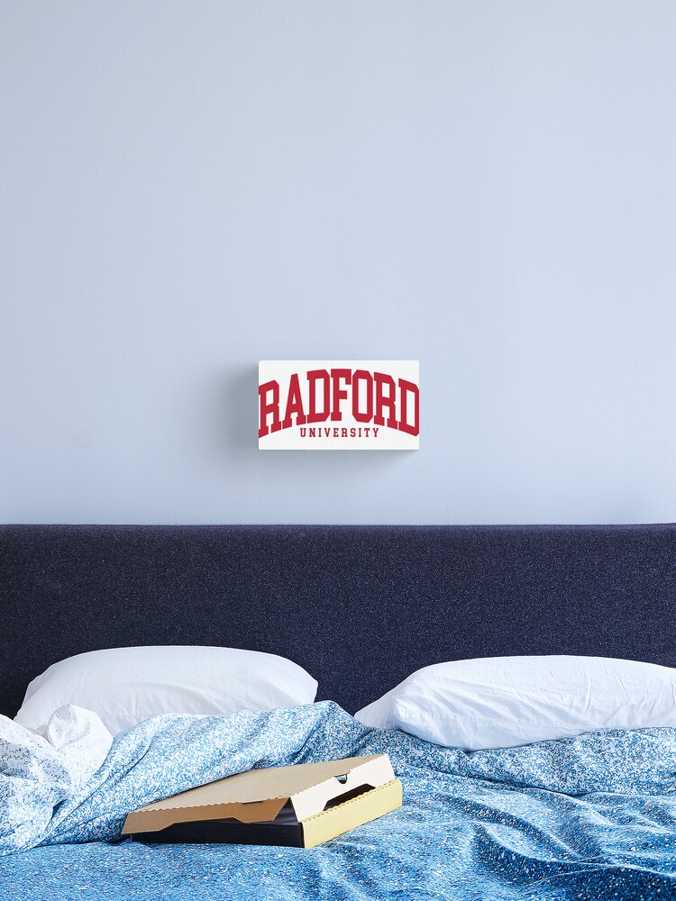 "radford - college font curved" Canvas Print for Sale by scollegestuff ...