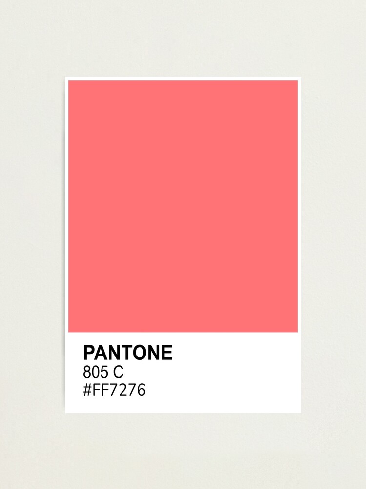 "Neon Coral Pantone" Photographic Print for Sale by HuckleberryArts ...