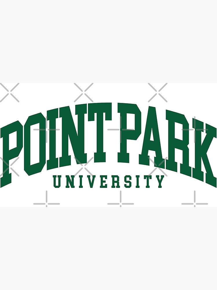 "point park - college font curved" Poster for Sale by scollegestuff ...