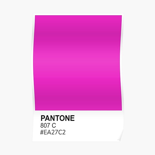 "Neon Purple Pantone" Poster for Sale by HuckleberryArts | Redbubble