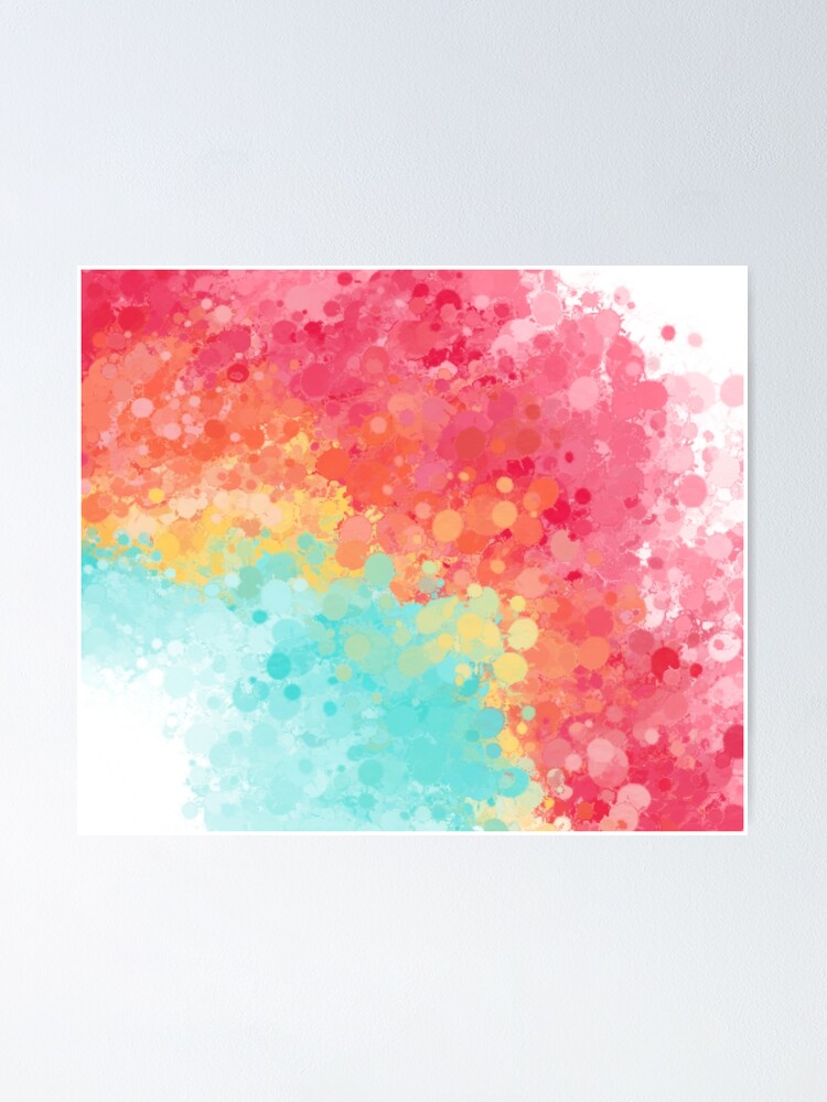 "Abstract Paint Splatter Pattern" Poster for Sale by LiftOthers | Redbubble
