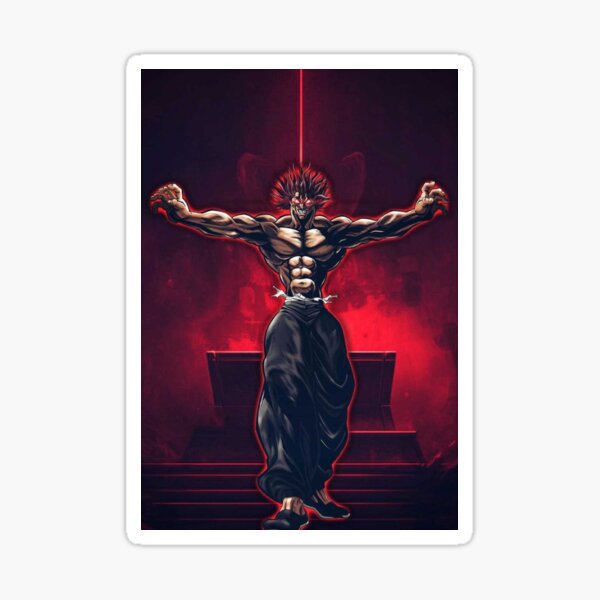 "Yujiro Hanma" Sticker for Sale by JohnnyRhi | Redbubble