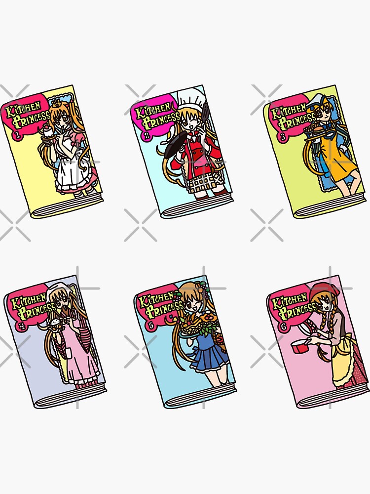 "Kitchen princess manga books" Sticker for Sale by lalashellsArt ...