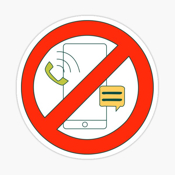 "Mobile Phone Addiction" Sticker for Sale by PrettyVitalD | Redbubble