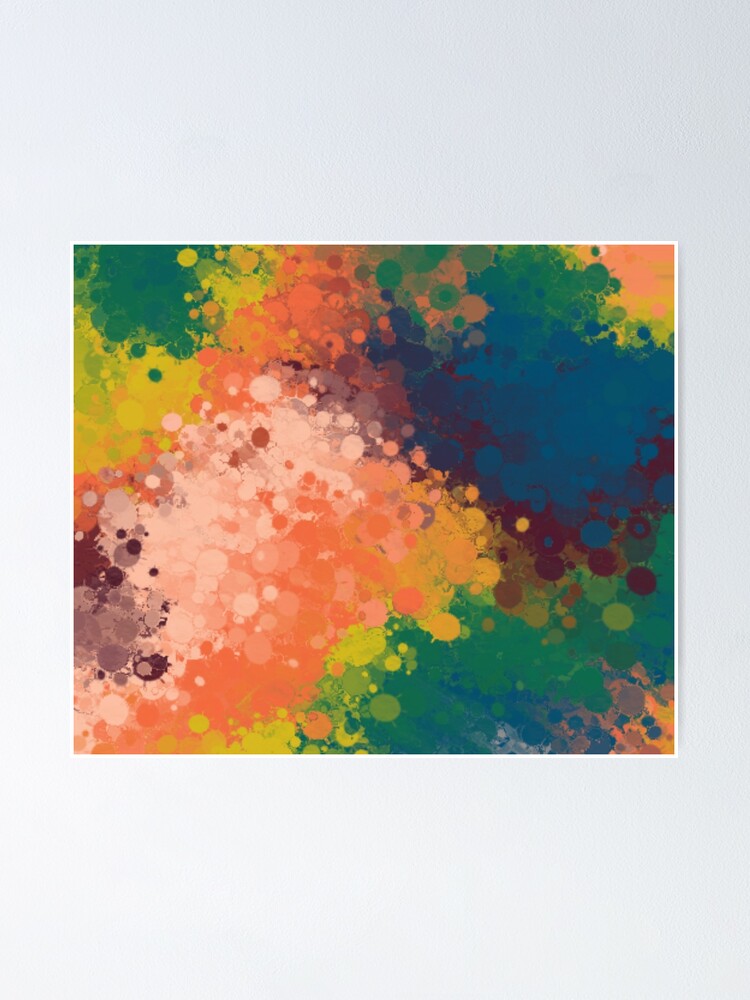 "Abstract Paint Splatter Pattern 2" Poster for Sale by LiftOthers ...