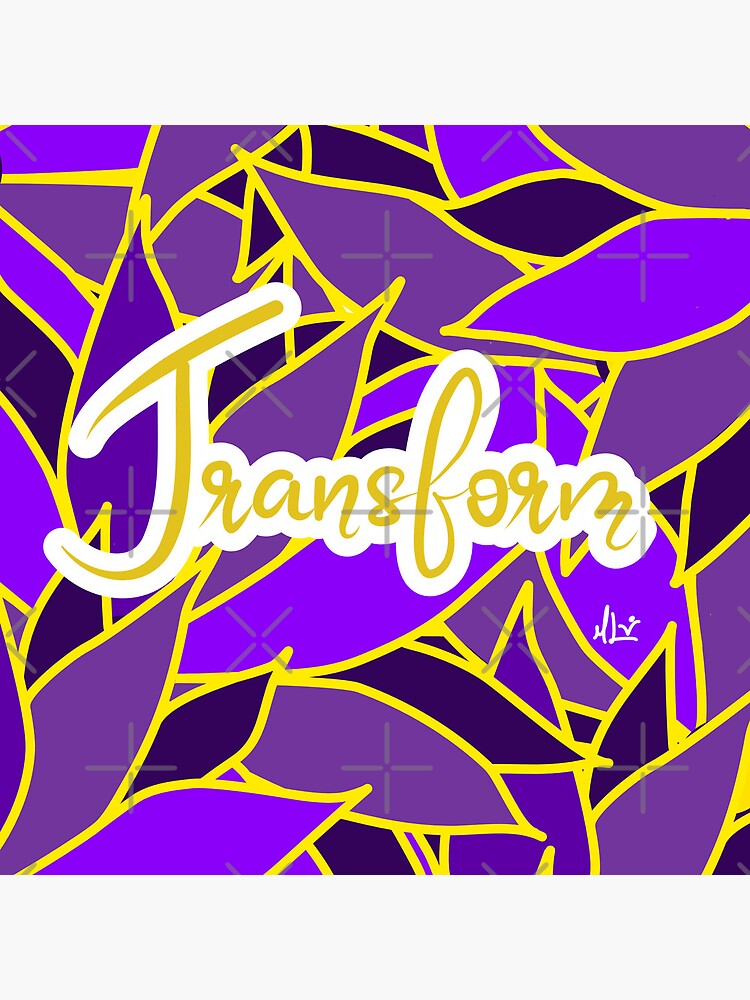 "Transform-purple background" Poster for Sale by mjz-artstudio | Redbubble