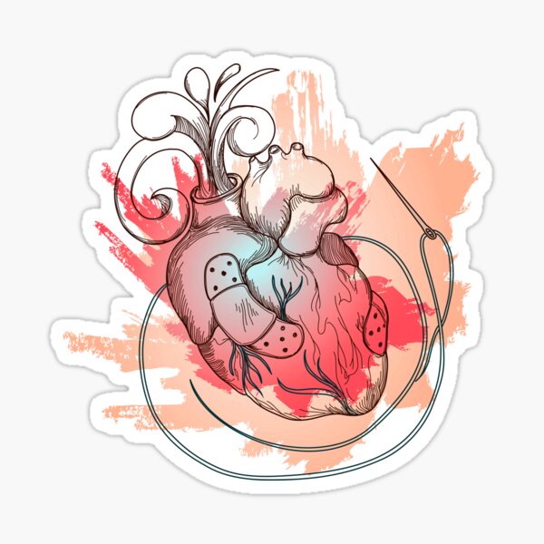 "The Heart of Surgical Precision" Sticker by samposnick | Redbubble