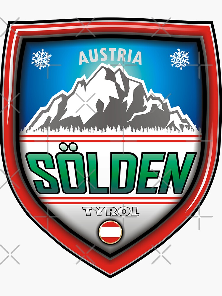 "Sölden Tyrol Austria emblem" Sticker for Sale by SoulSafe | Redbubble