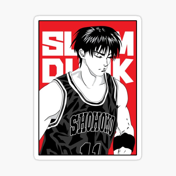 " shohoko, SLAM DUNK ten, anime, manga, RED, STICKER, chibi, sloth ...