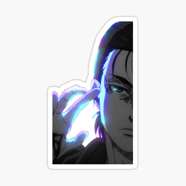 "attack on titan Eren Yeager" Sticker for Sale by BouchenineM | Redbubble