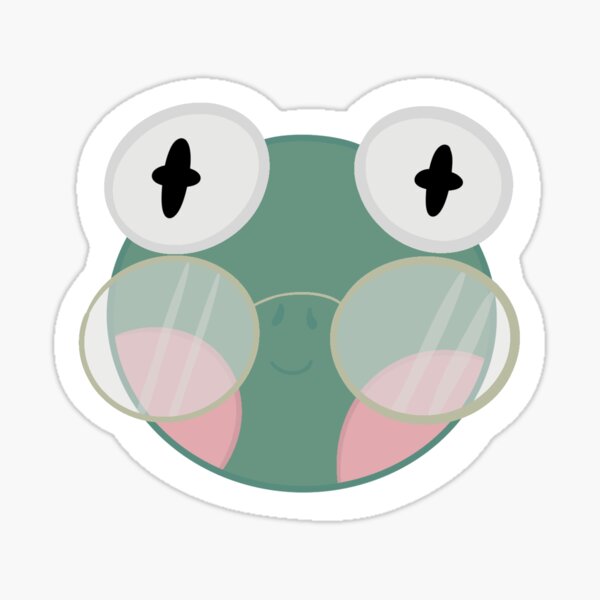 "Smart Froggy (Revamp)" Sticker for Sale by cutesockcreates | Redbubble