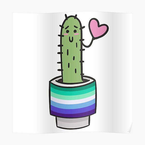 "Gay Men Pride Cactus" Poster for Sale by NoahSalvatorArt | Redbubble