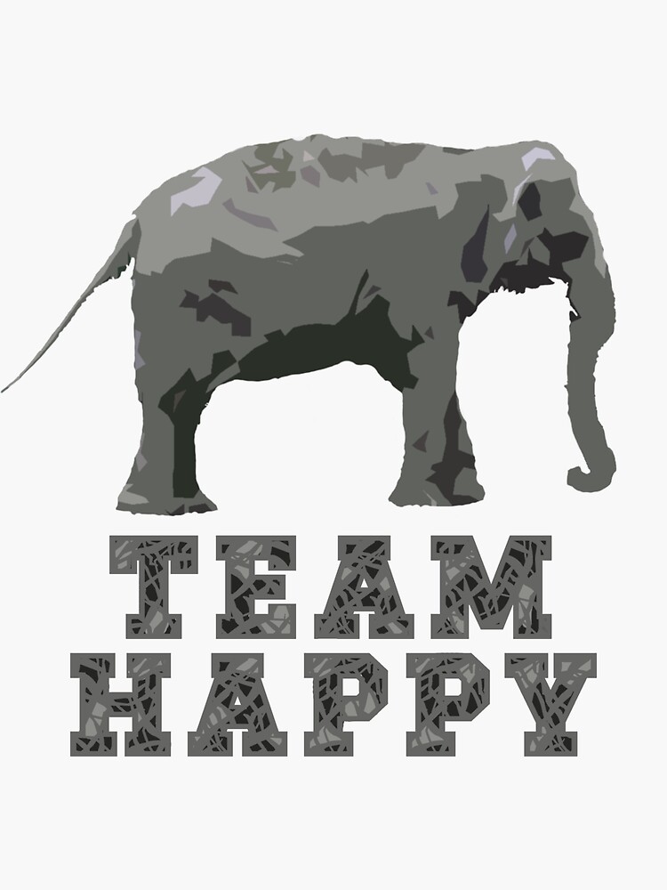 "Team Happy the Elephant Support the Elephants No to Zoo Design ...