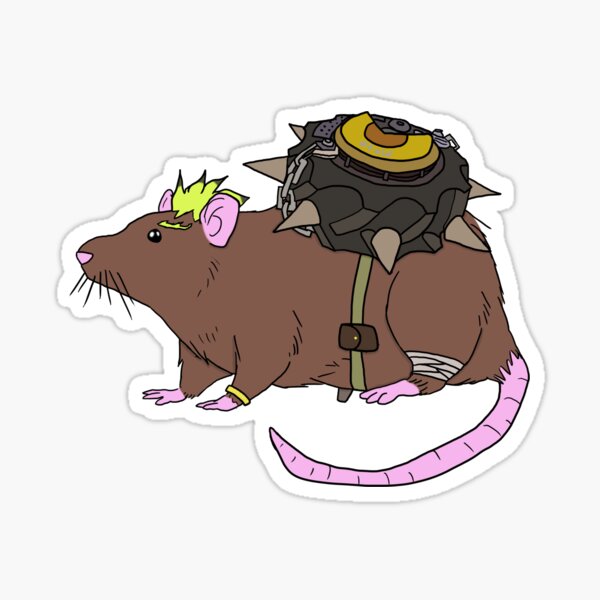 "Explosive Rat" Sticker for Sale by spiderboom | Redbubble
