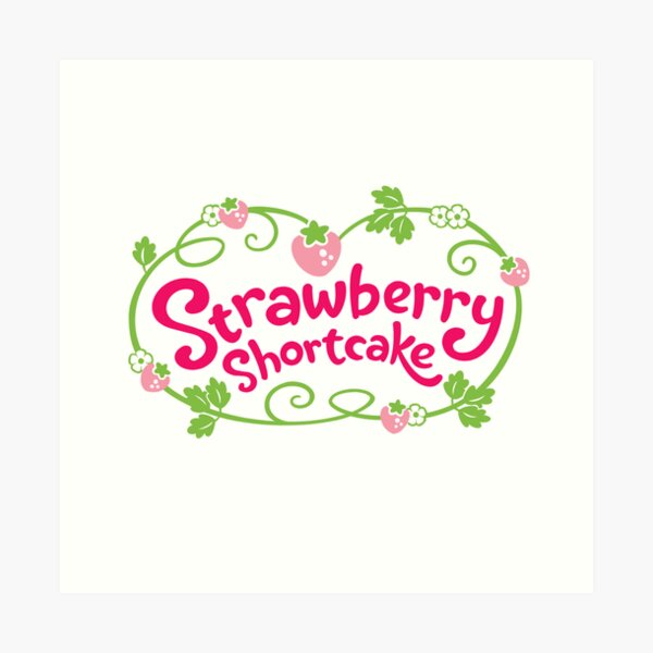 "Strawberry Shortcake Logo" Art Print for Sale by drawnthatway | Redbubble