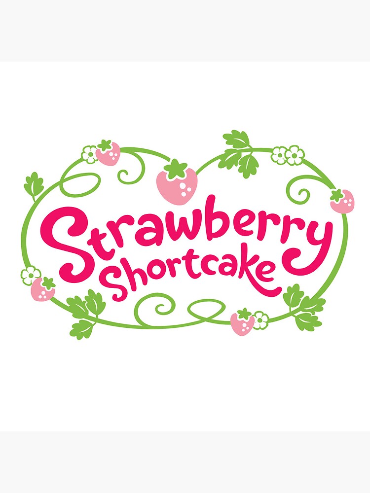 "Strawberry Shortcake Logo" Art Print for Sale by drawnthatway | Redbubble