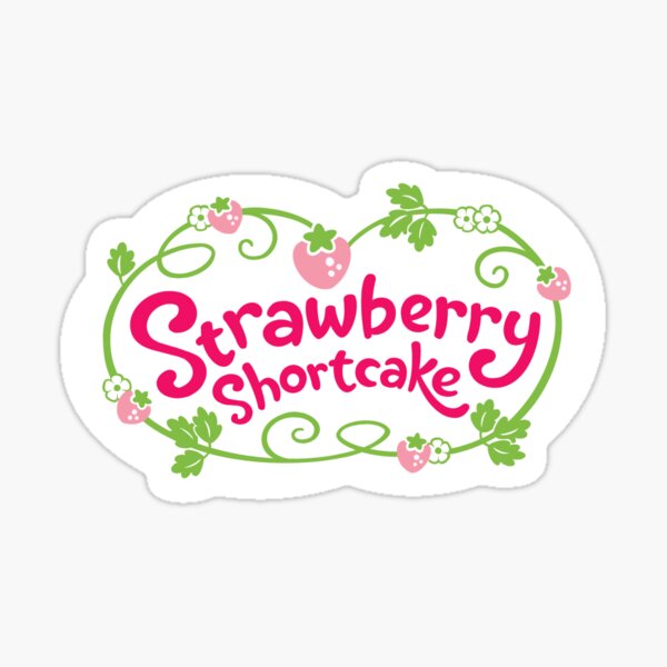 "Strawberry Shortcake Logo" Sticker for Sale by drawnthatway | Redbubble