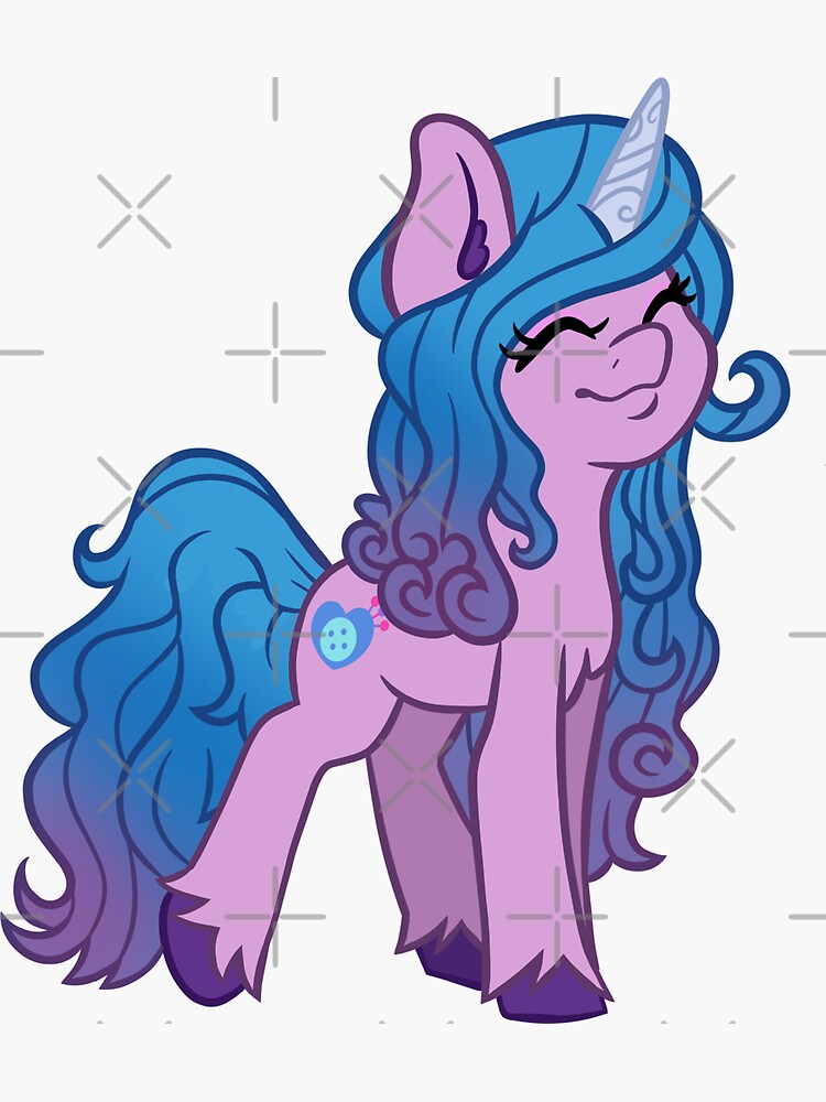 "Izzy Moonbow" Sticker for Sale by EdgyAnimator | Redbubble