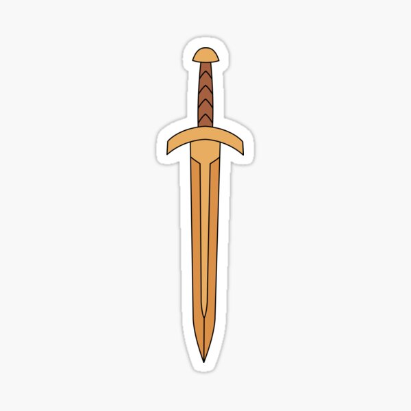 "Golden Short Sword" Sticker for Sale by LittleLambsLore | Redbubble