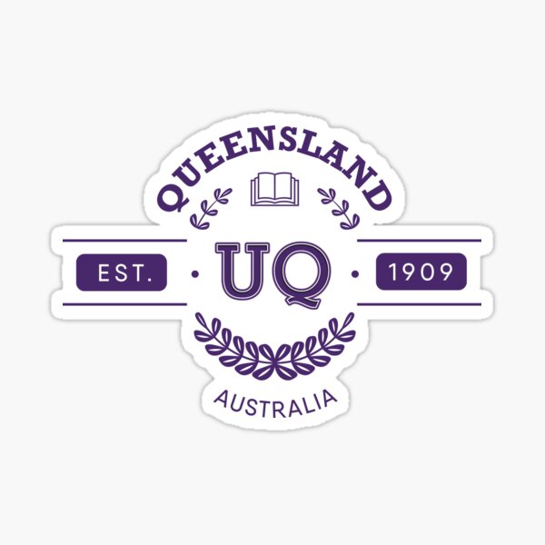 "Queensland University (UQ)" Sticker for Sale by artadon | Redbubble