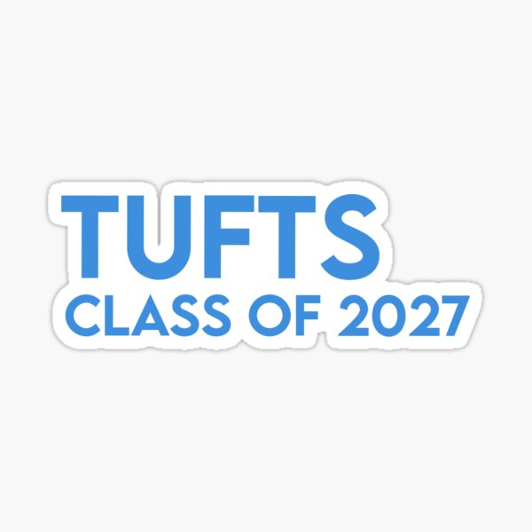 "Tufts Class of 2027" Sticker for Sale by TooManyCows | Redbubble