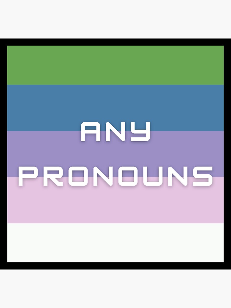 "Any Pronouns Arogender Pride" Sticker for Sale by voidpunk-aro | Redbubble