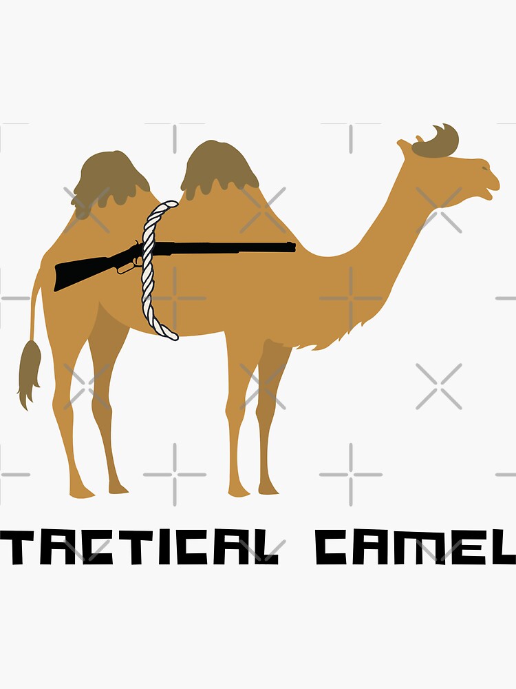 "Tactical Camel, Funny Camel Meme" Sticker for Sale by ScienceLover21 | Redbubble