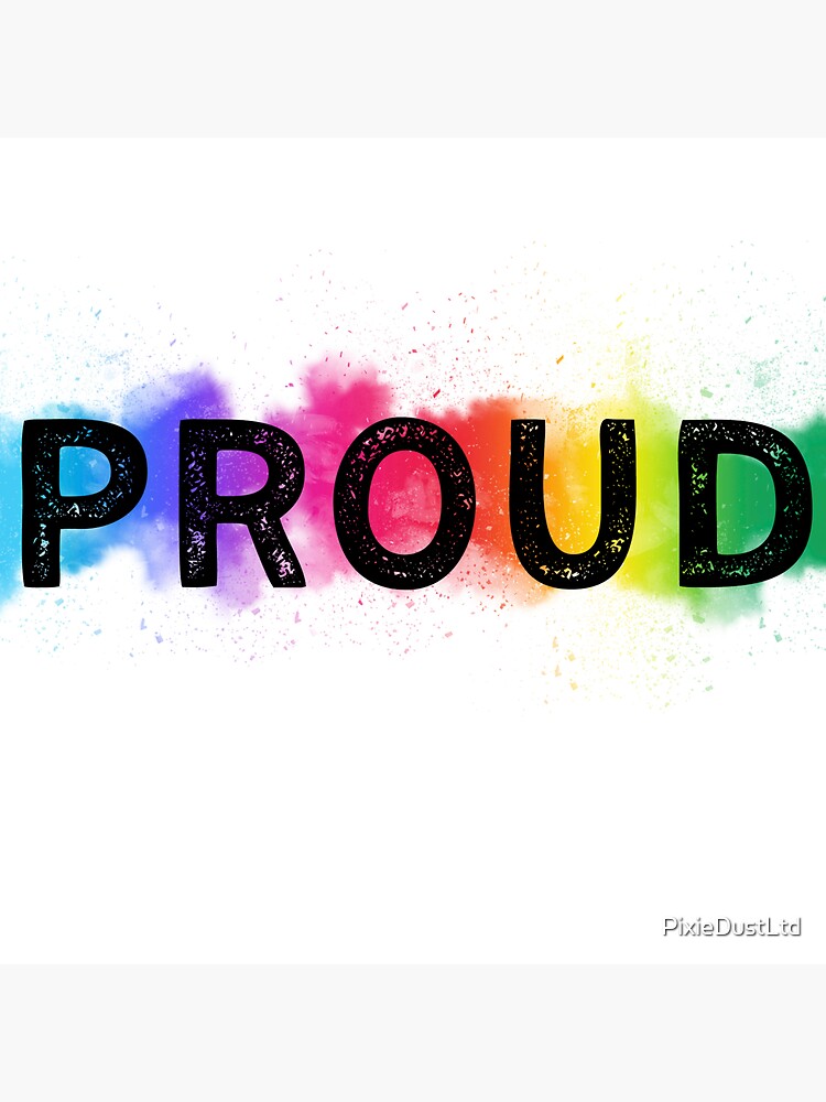 "PRIDE PROUD SYMBOL" Sticker for Sale by PixieDustLtd | Redbubble