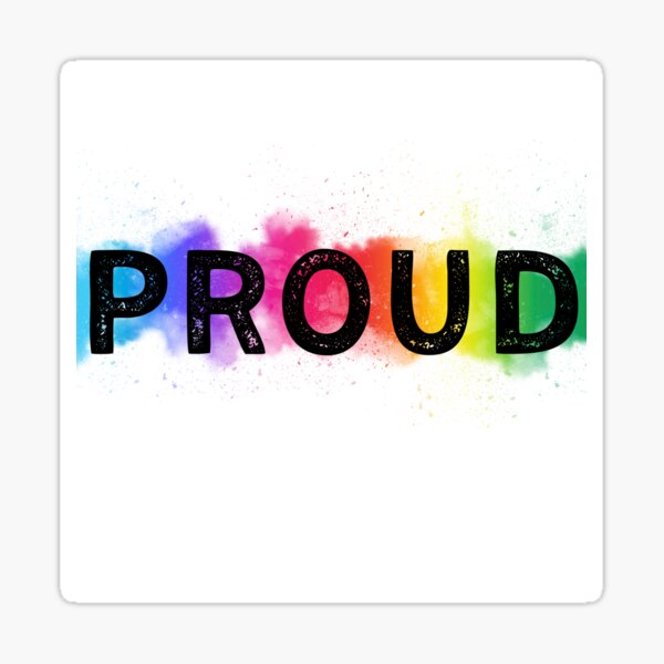 "PRIDE PROUD SYMBOL" Sticker for Sale by PixieDustLtd | Redbubble