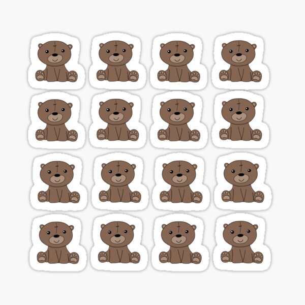 "Ted." Sticker for Sale by Sharayah-W | Redbubble