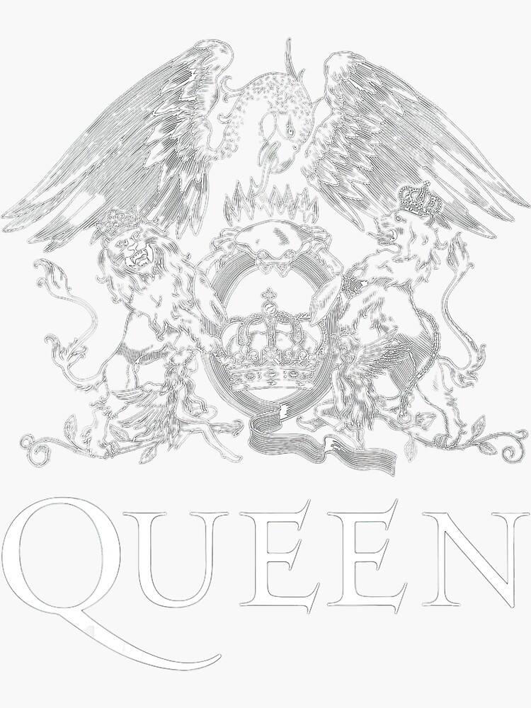 "Queen Official Classic Crest" Sticker for Sale by BradleyCoxshop ...