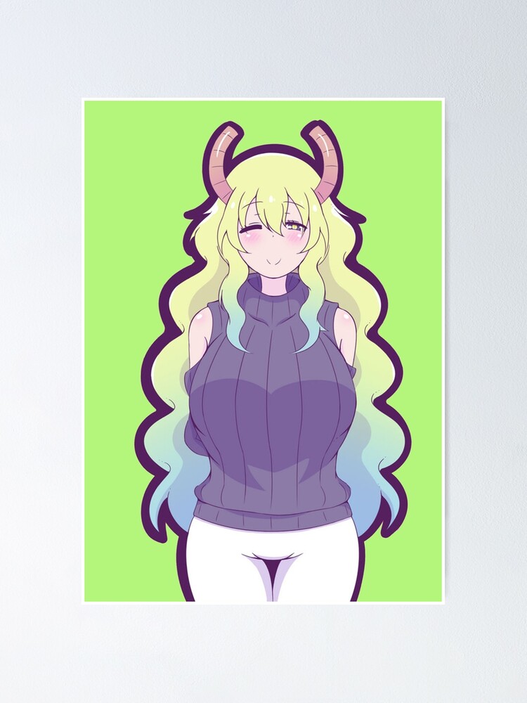 Lucoa Maid Dragon Poster For Sale By Okabe Sama Redbubble