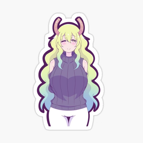 "Lucoa - Maid Dragon" Sticker by Okabe-Sama | Redbubble
