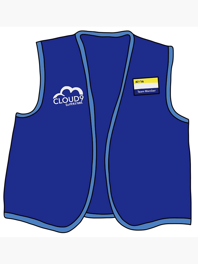 "Cloud 9 Vest" Sticker for Sale by TheDevilsArt | Redbubble