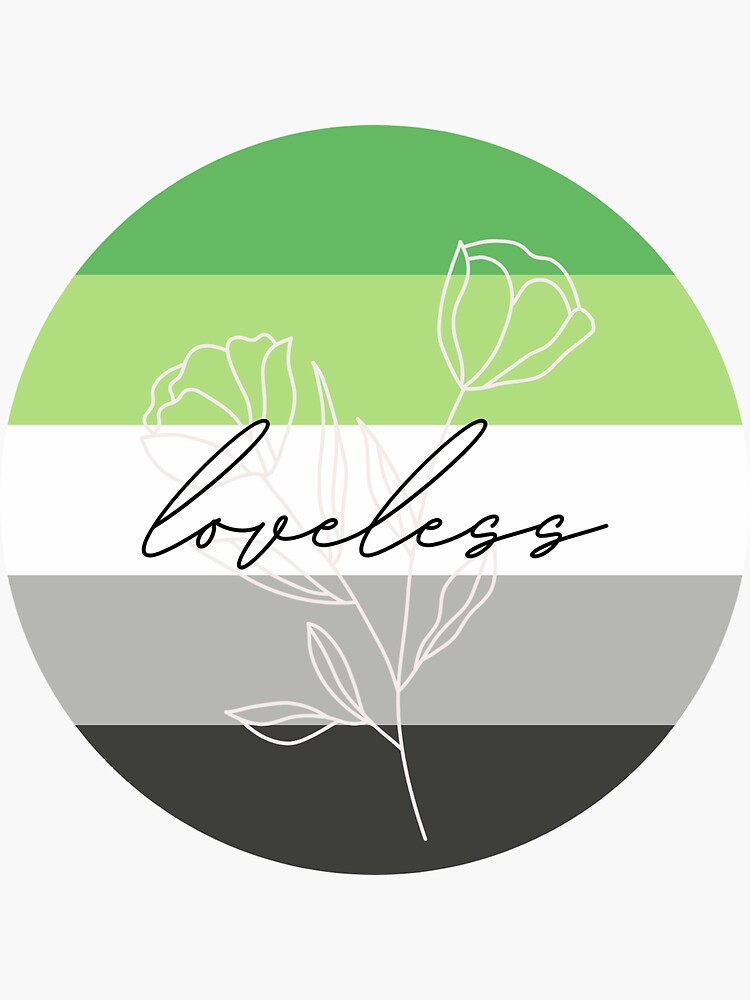 "Loveless Aro" Sticker for Sale by voidpunk-aro | Redbubble
