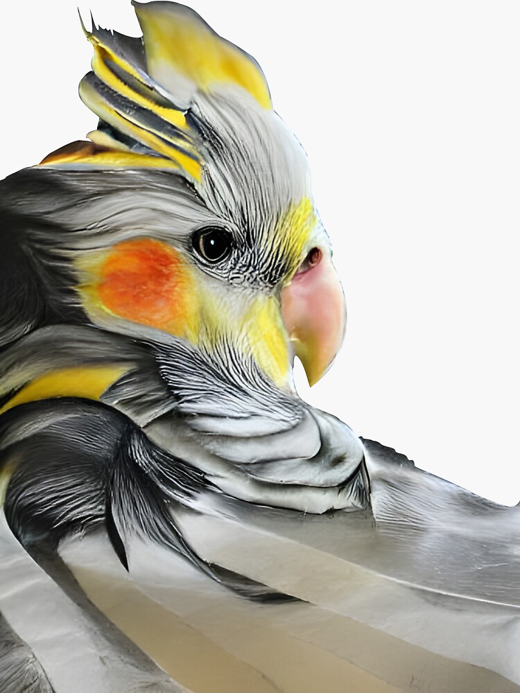 "Cockatiel Sketch" Sticker for Sale by MemeStreets | Redbubble