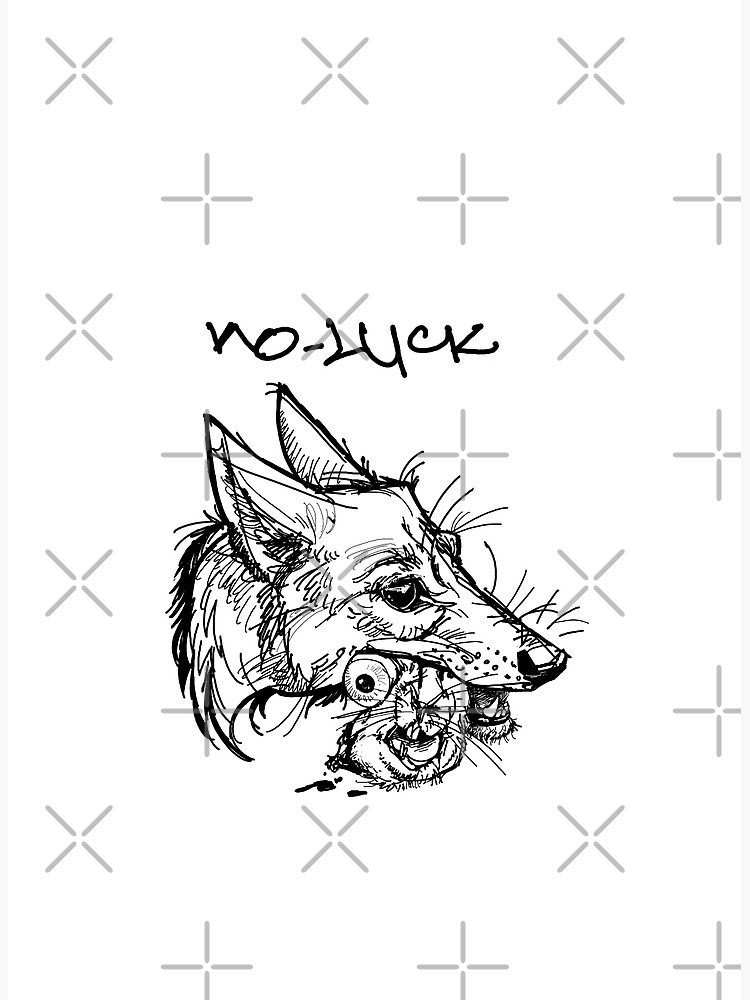 "Wolf eating rabbit" Poster for Sale by NoLuckSkate | Redbubble