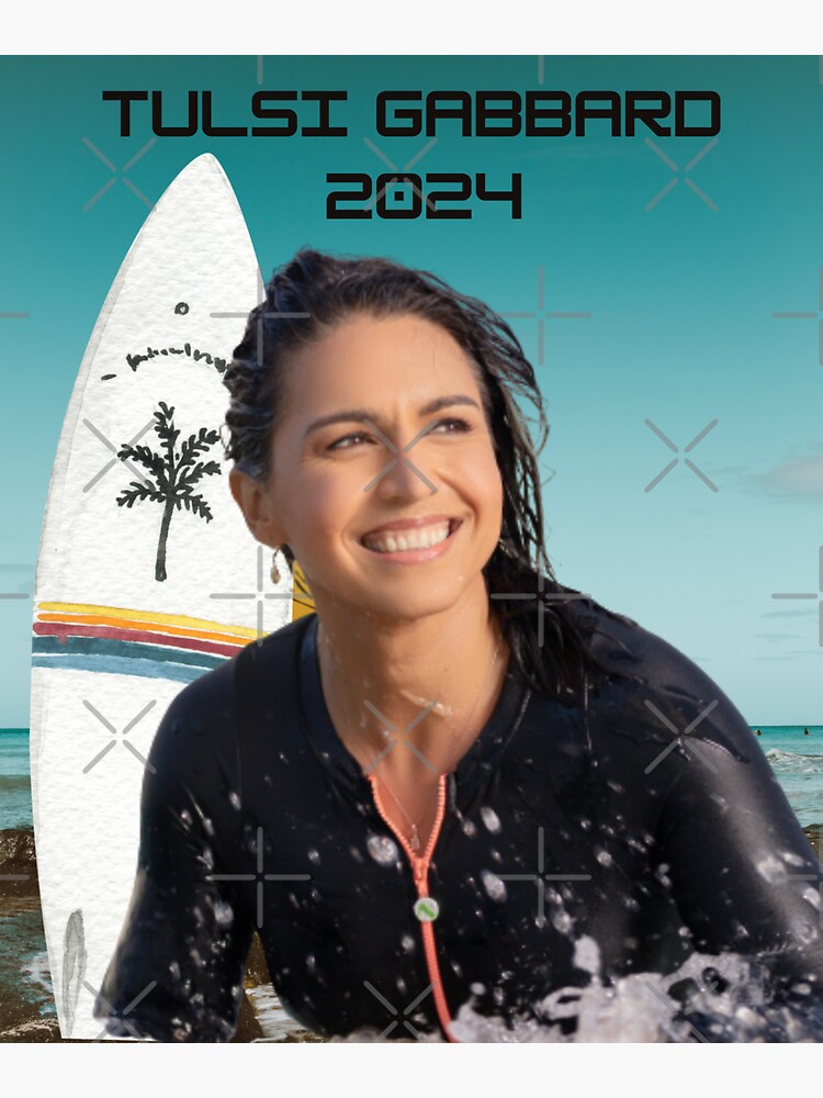 "TULSI BEACH SURF" Sticker for Sale by crazycow1611 | Redbubble