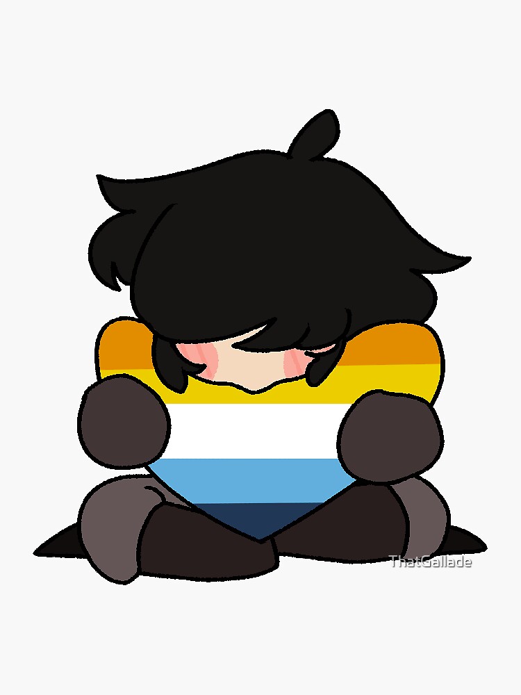 "aroace pride " Sticker for Sale by ThatGallade | Redbubble